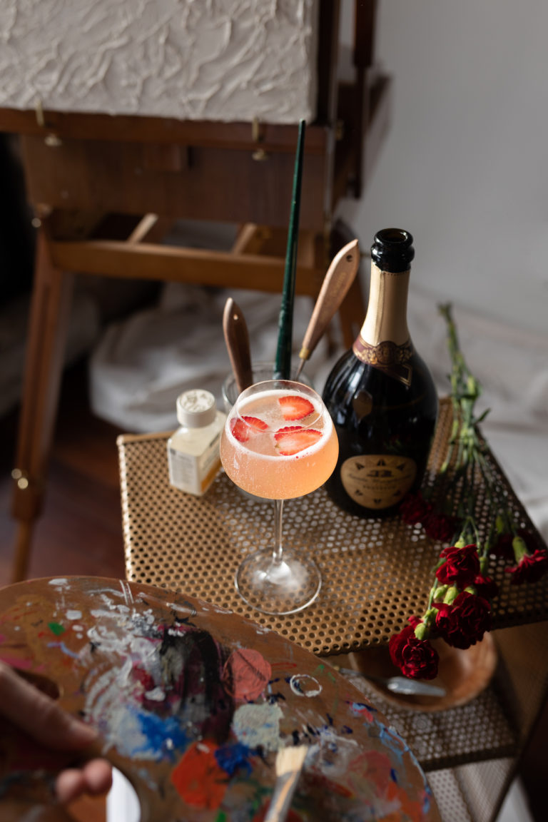 Italian 75 à la Fraise - 1 ou 2 Cocktails